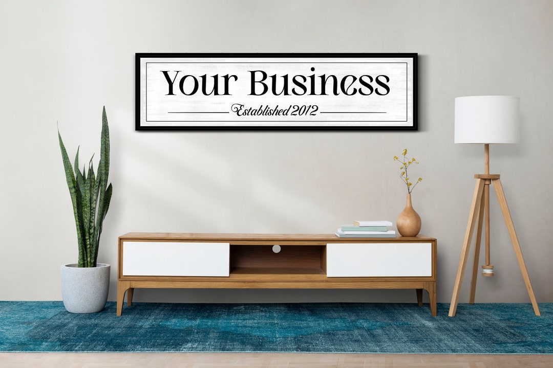 Personalized Your Business Sign, Business Wall Decor, Office Wall Sign ...