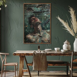 Abstract Pisces Wall Art, Vintage Horoscope Wall Decor, Abstract ...