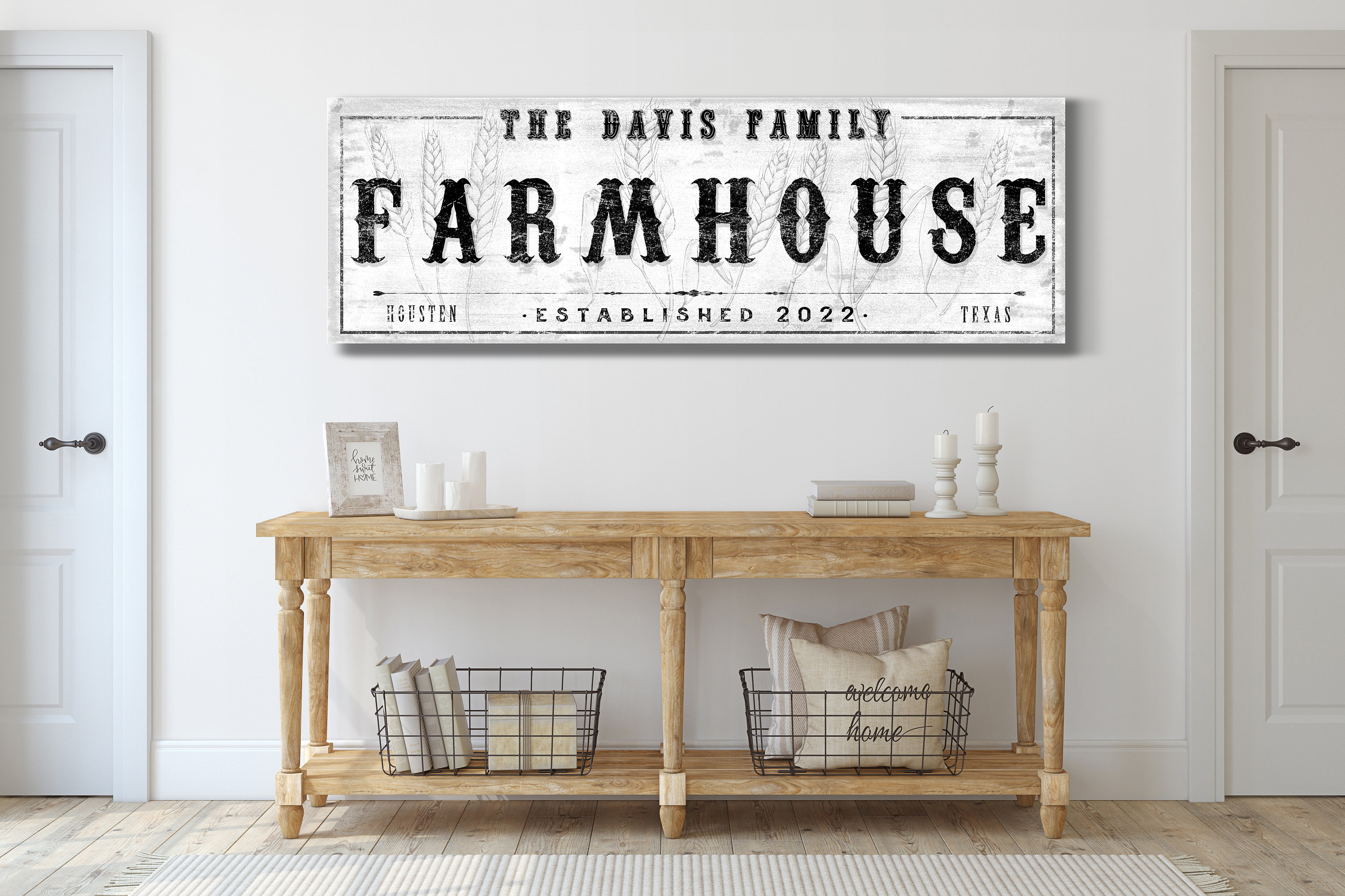 Personalized Farmhouse Sign Family Farmhouse Sign Homestead - Etsy