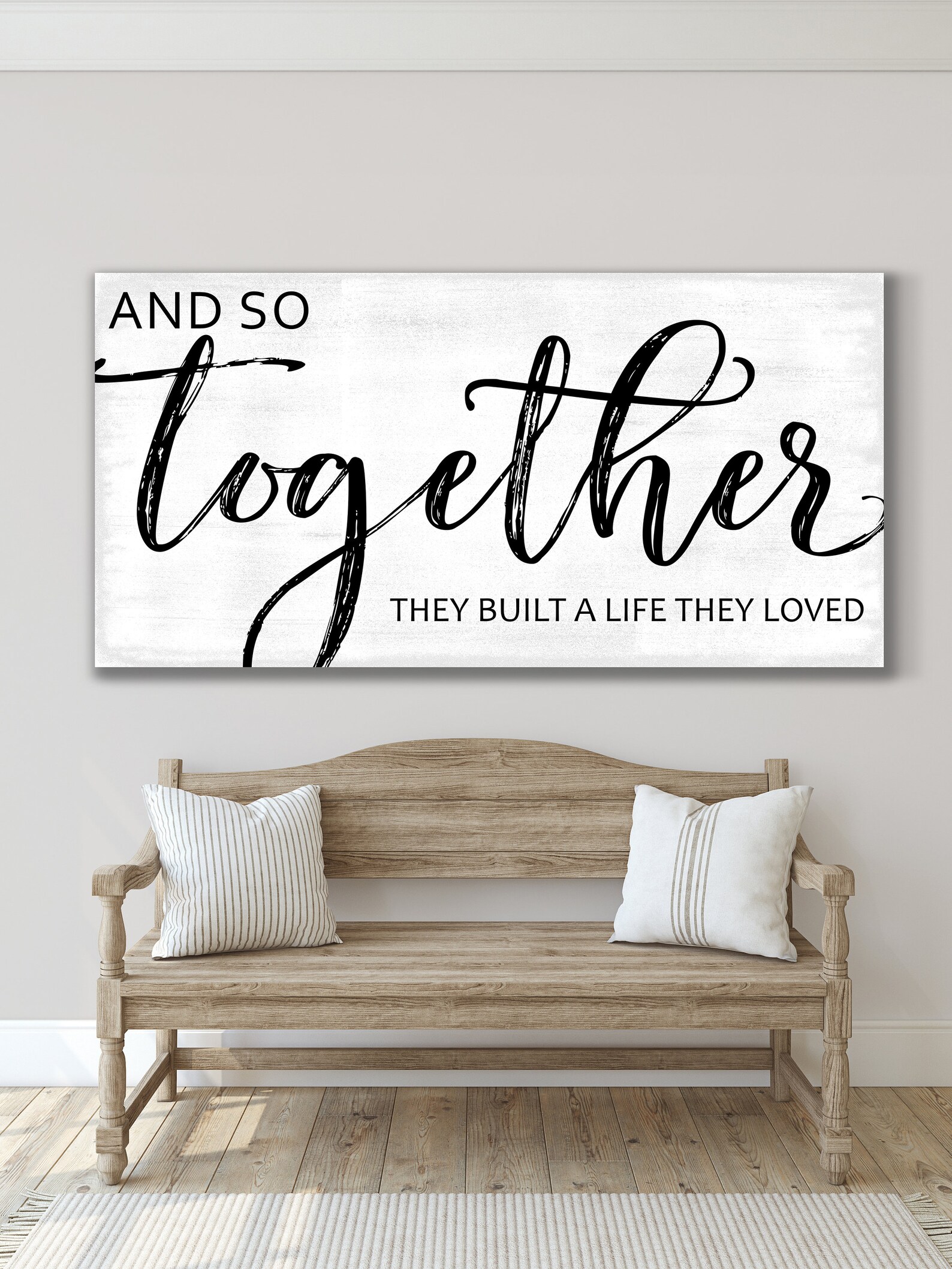 And so Together They Built a Life They Loved Sign Together - Etsy
