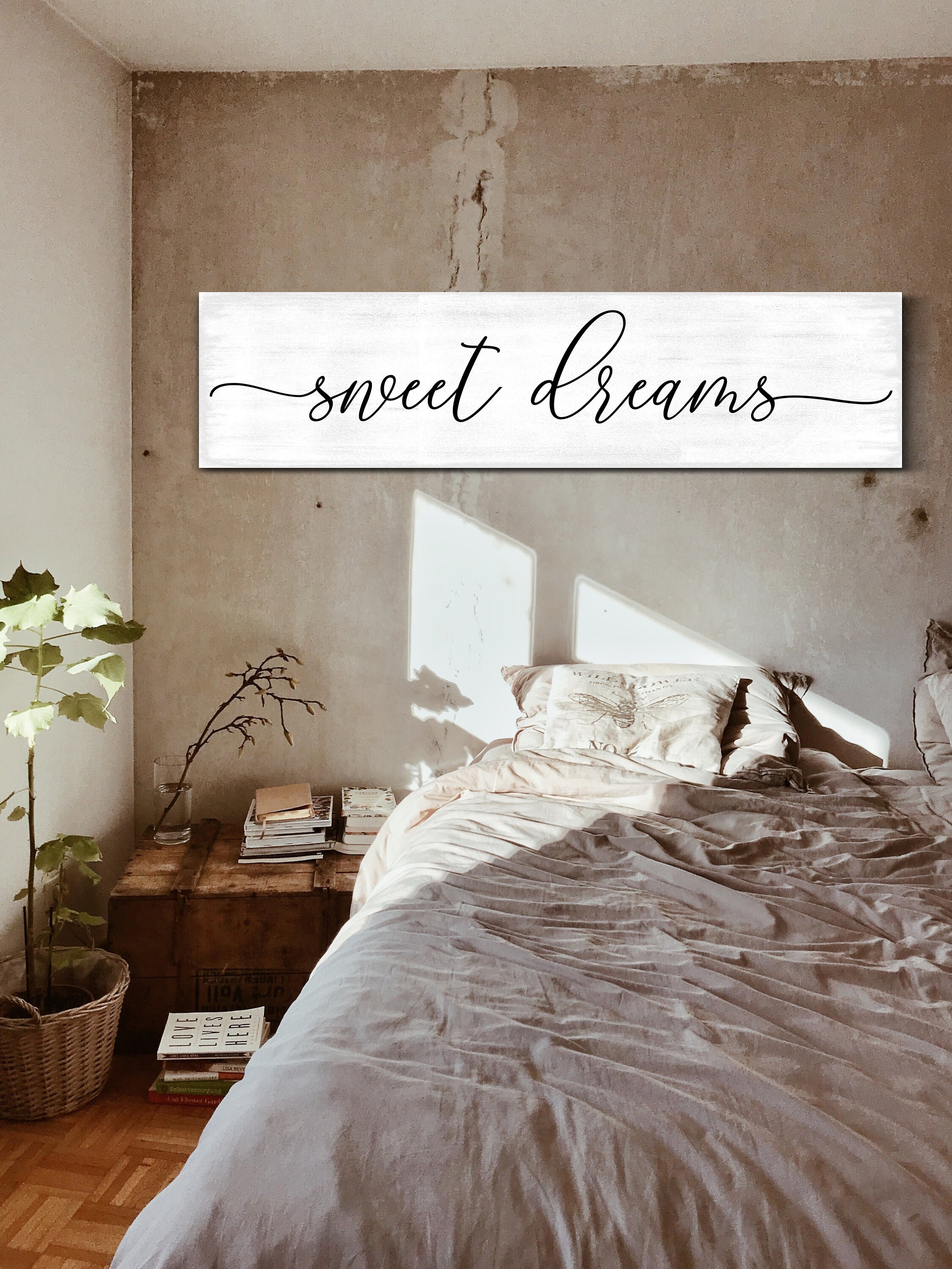 Sweet Dreams Sign Sweet Dreams Decor Master Bedroom Decor - Etsy