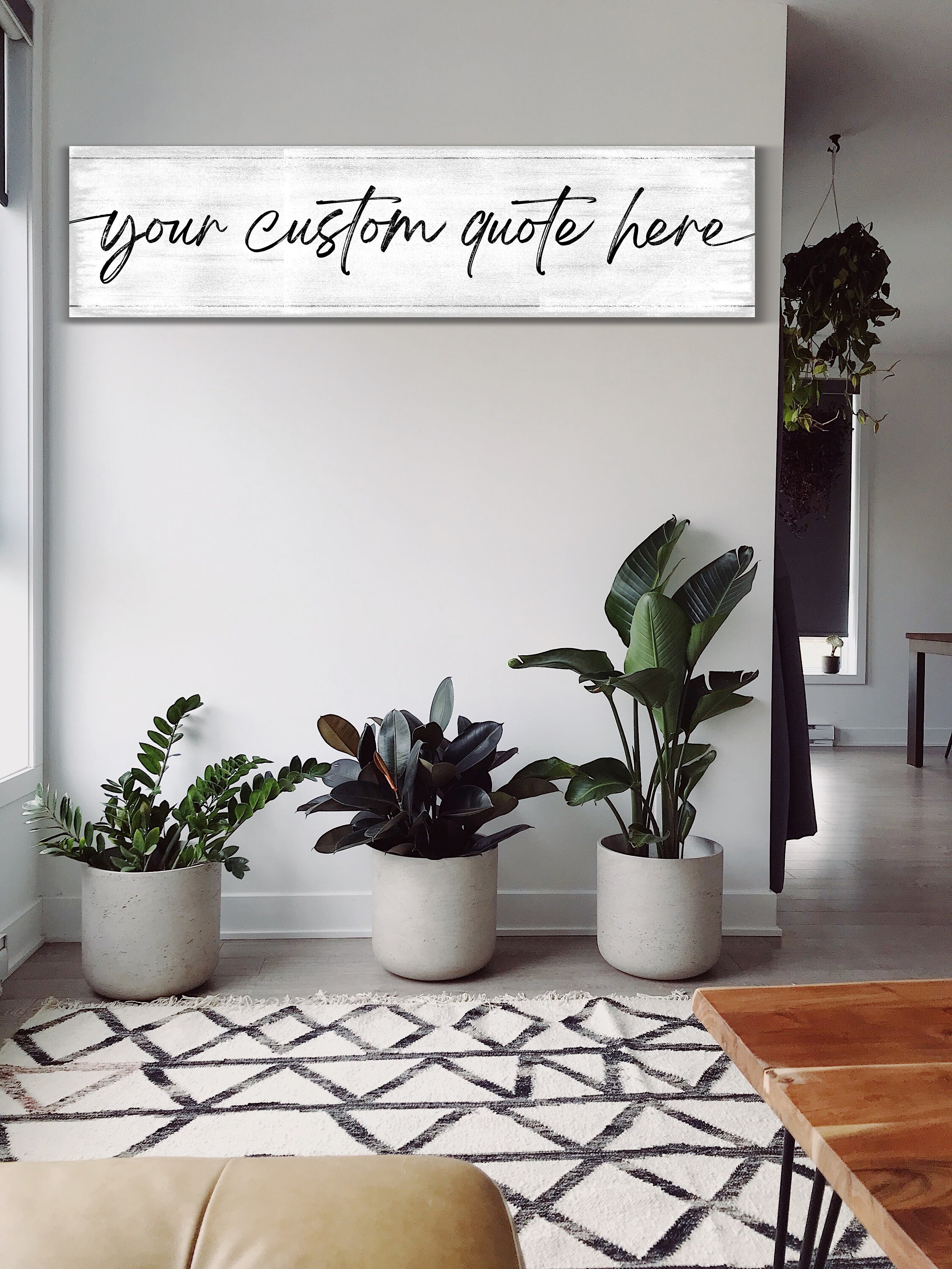 Personalized Quote Text Canvas, Custom Signs With Quotes, Custom Wall ...