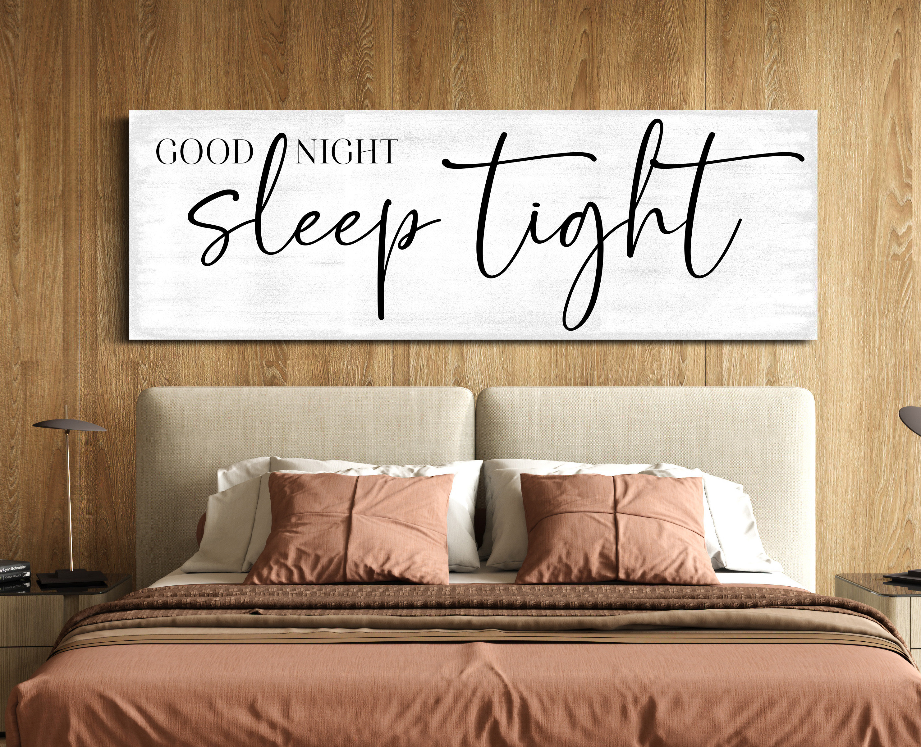 Good Night Sleep Tight Sign Go to Sleep Sign Master Bedroom - Etsy