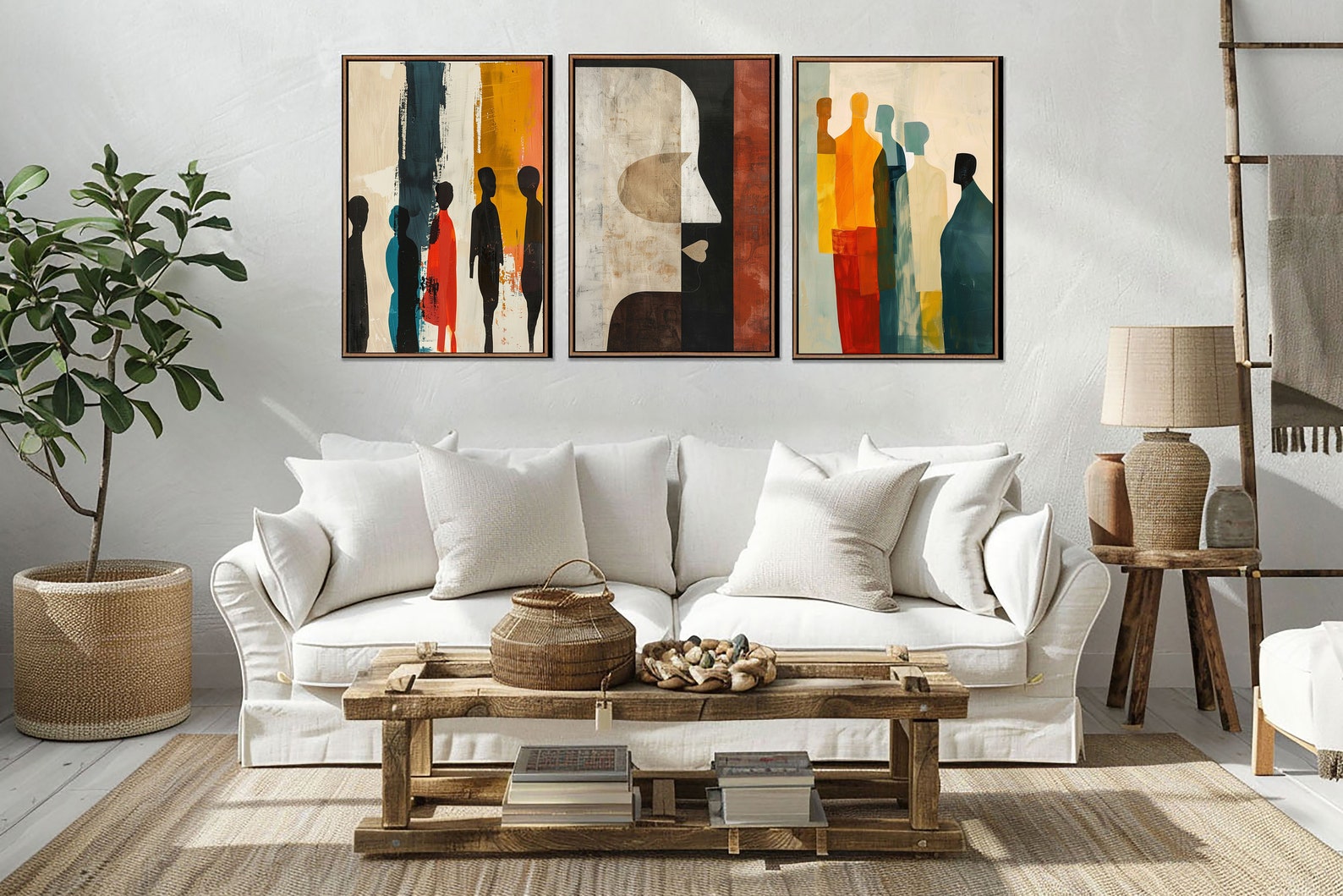 Abstract People Sign, Mid Century Human Silhouette Wall Art, Vintage ...