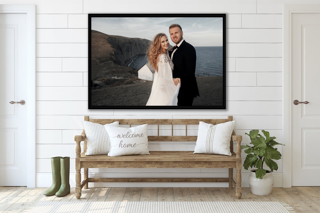 Custom Framed Canvas Print, Canvas From Your Photo, Wedding Gift ...