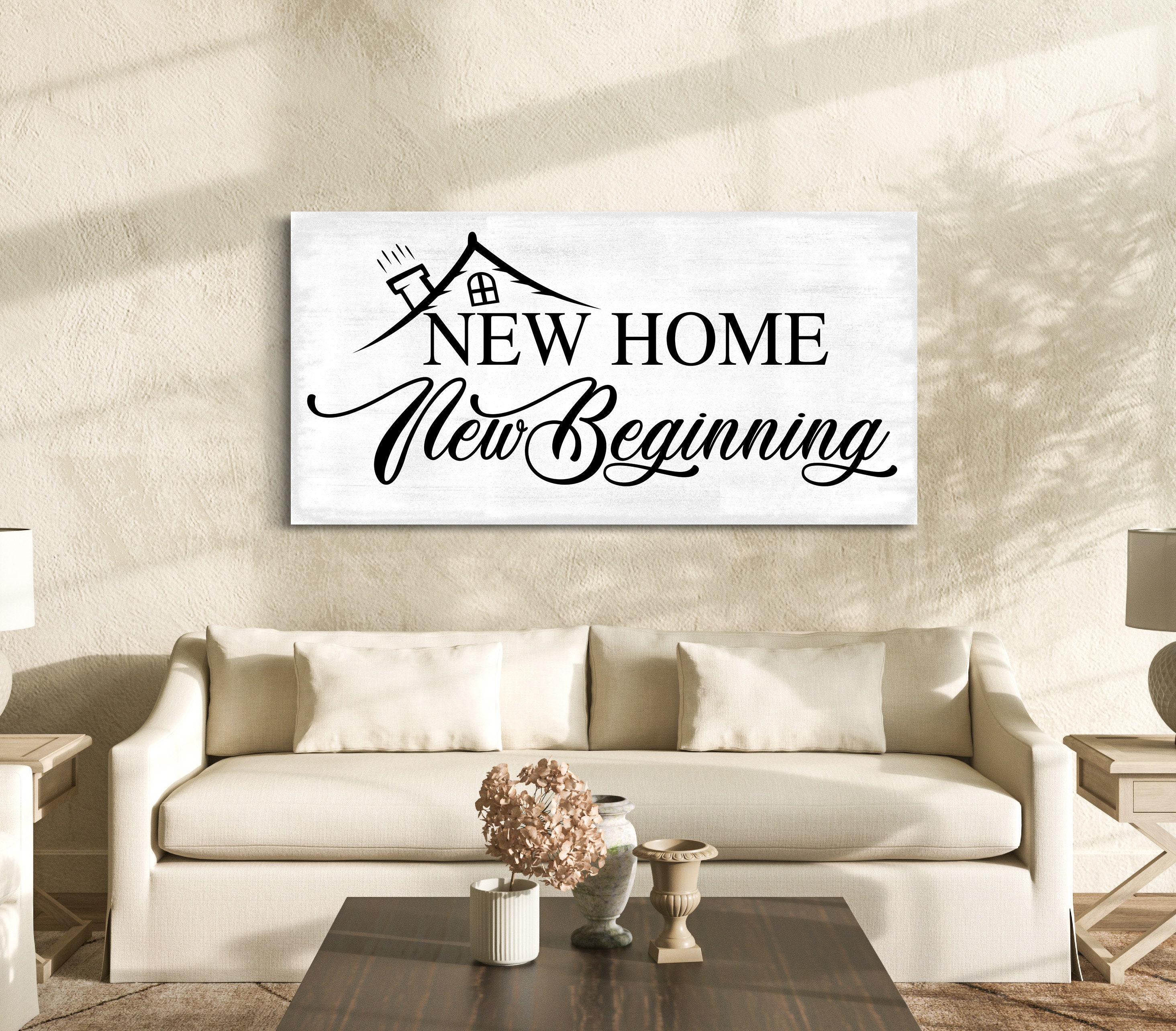 New Home New Beginning Sign New Beginnings Sign Rustic New - Etsy