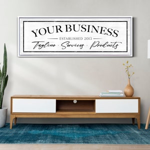 Customized Your Business Sign, Custom Company Name Sign, Modern Your ...