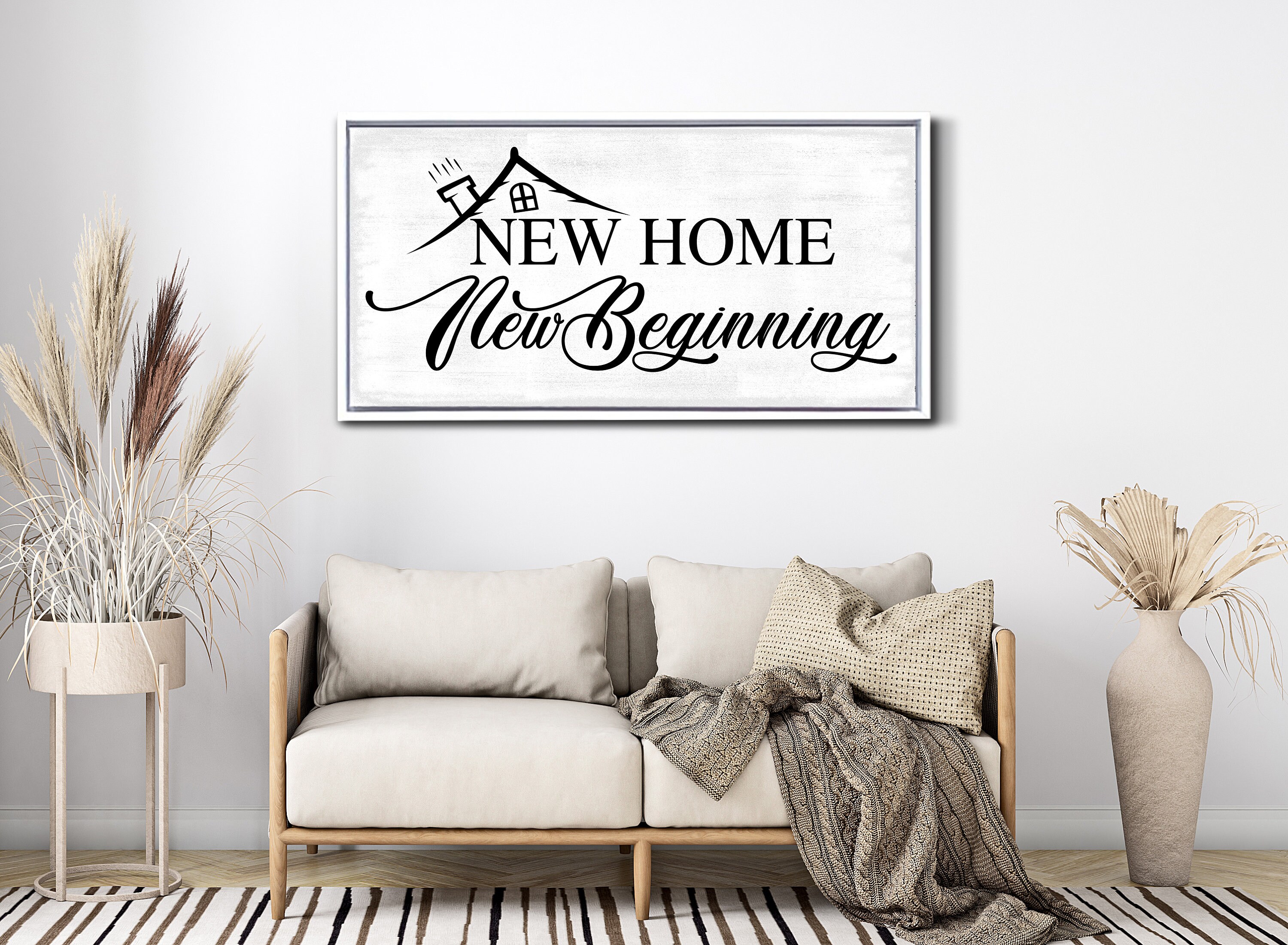 New Home New Beginning Sign New Beginnings Sign Rustic New - Etsy