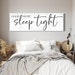 Good Night Sleep Tight Sign, Go to Sleep Sign, Master Bedroom Sign ...
