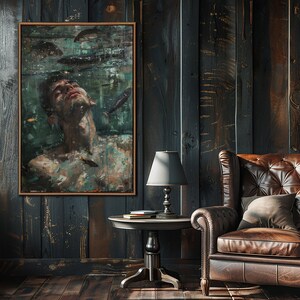 Abstract Pisces Wall Art, Vintage Horoscope Wall Decor, Abstract ...