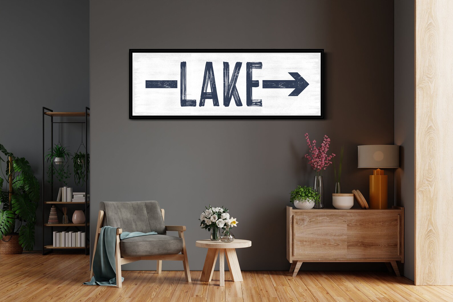 Lake Sign With Arrow Lake Direction Sign Lake Sign Lake - Etsy