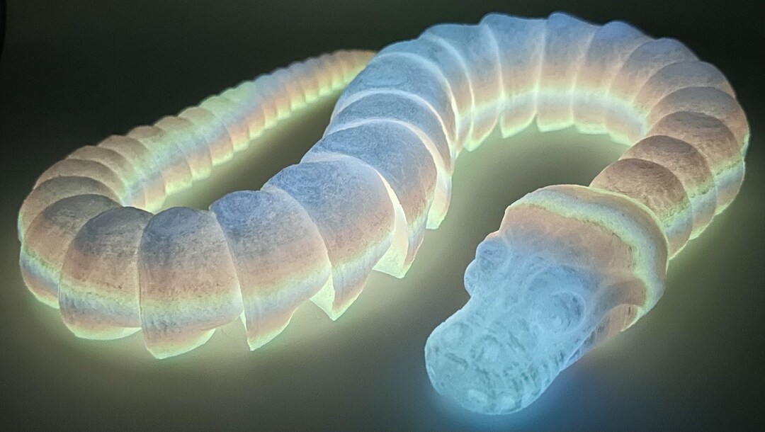 Ball Python Snake - 3D Printed Fun & Flexible Articulated Fidget Toy ...