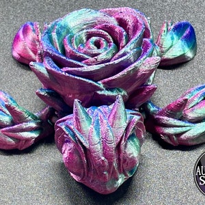 Rose Turtle - 3D Printed Articulated Turtle Fidget Toy, Flexi Poseable ...