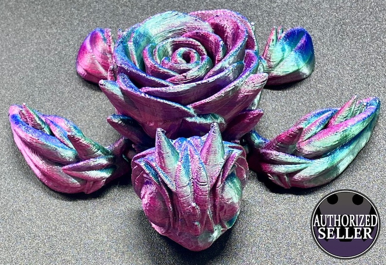 3D Printed Articulated Rose Turtle roseurtle Toy - Etsy