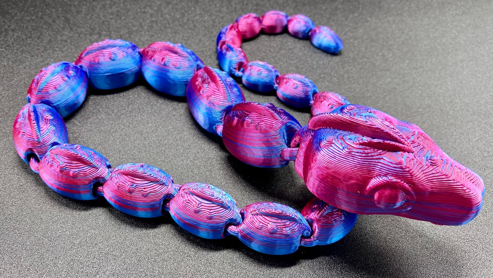 Copperhead Snake 3D Printed Fun & Flexible Articulated - Etsy