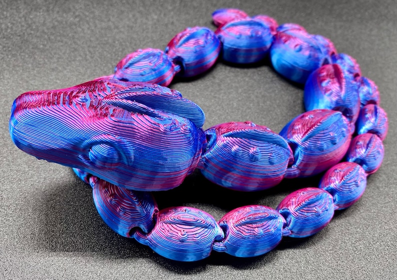 Copperhead Snake 3D Printed Fun & Flexible Articulated - Etsy