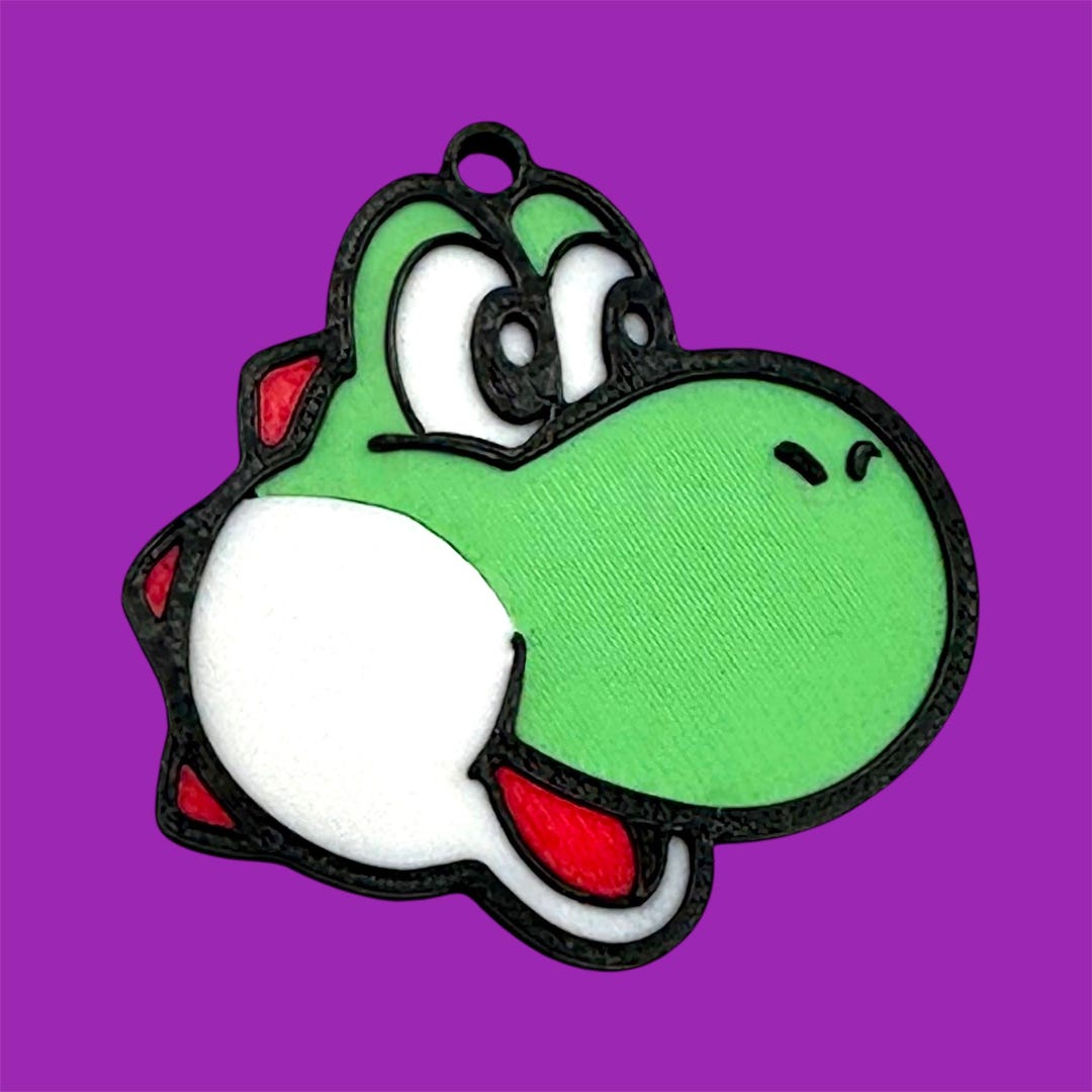 Yoshi Keychain/ornament ~ Yoshi From Super Mario Brothers ~ Perfect to ...