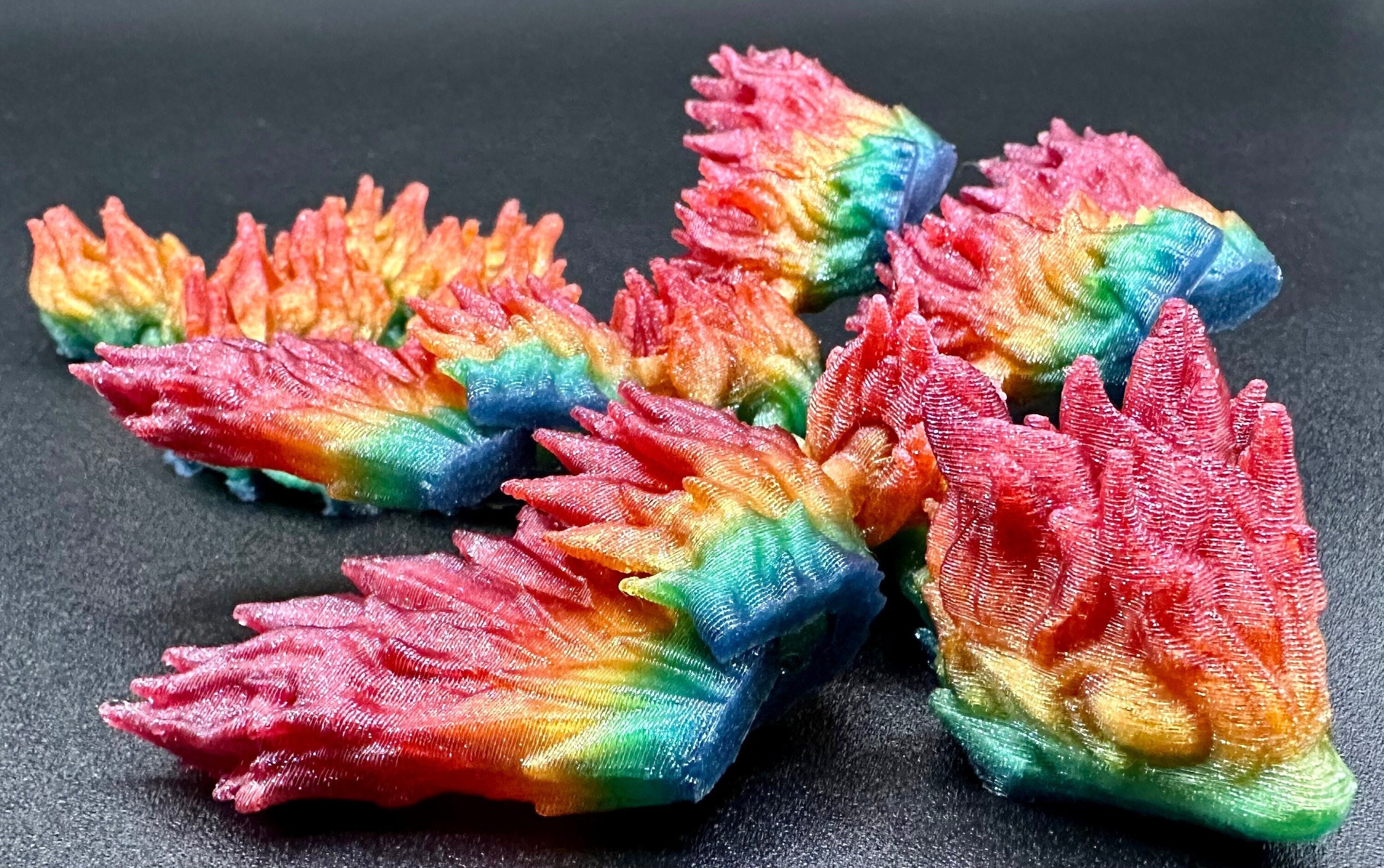Baby Fire Dragon 3D Printed Fun & Flexible Articulated - Etsy