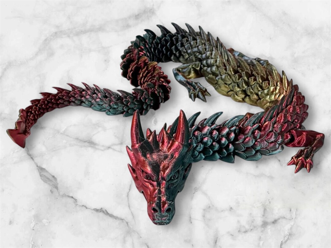 COLOR-SHIFTING Fantasy Dragon - 3D Printed Fun & Flexible Articulated ...