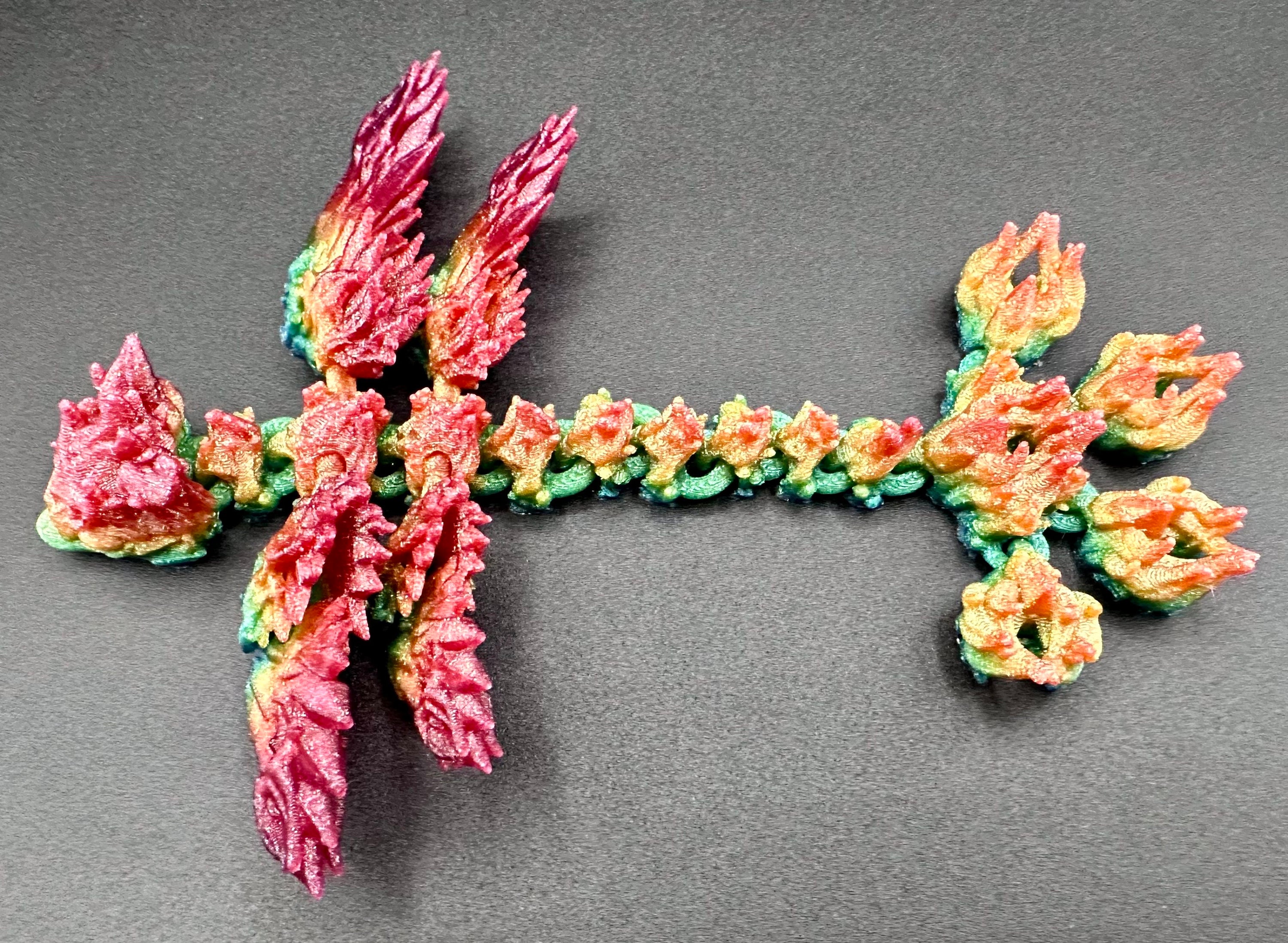 Baby Fire Dragon 3D Printed Fun & Flexible Articulated - Etsy