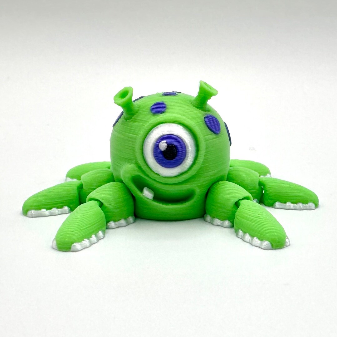 Flexi Alien Spinner - 3D Printed Fun & Flexible Articulated Fidget Toy ...
