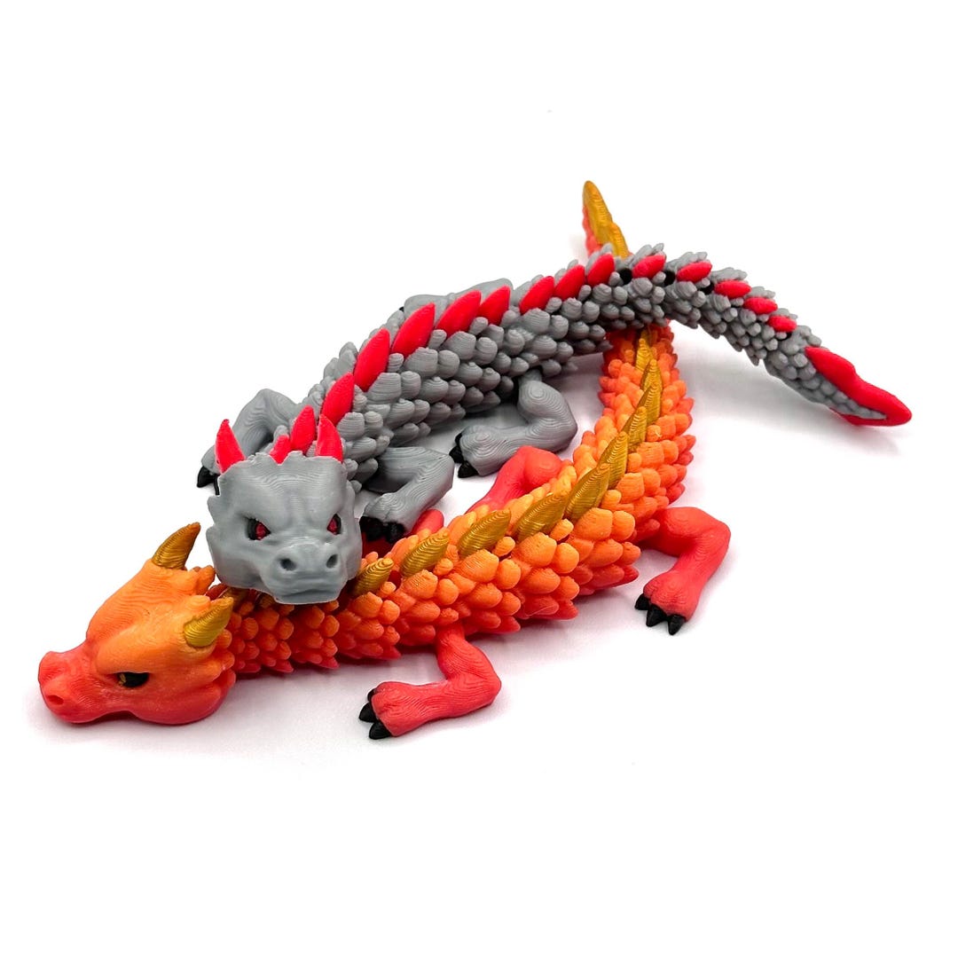 Fantasy Baby Dragon - 3D Printed Articulated Baby Dragon Figure ...