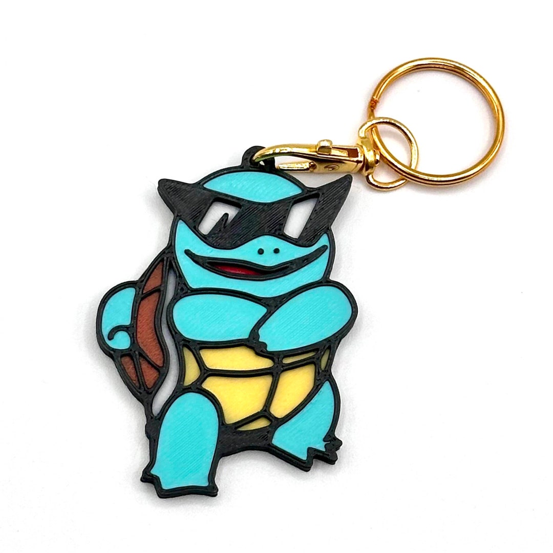 Squirtle Squad Keychain Squirtle From Pokemon Perfect to Put on Keys ...