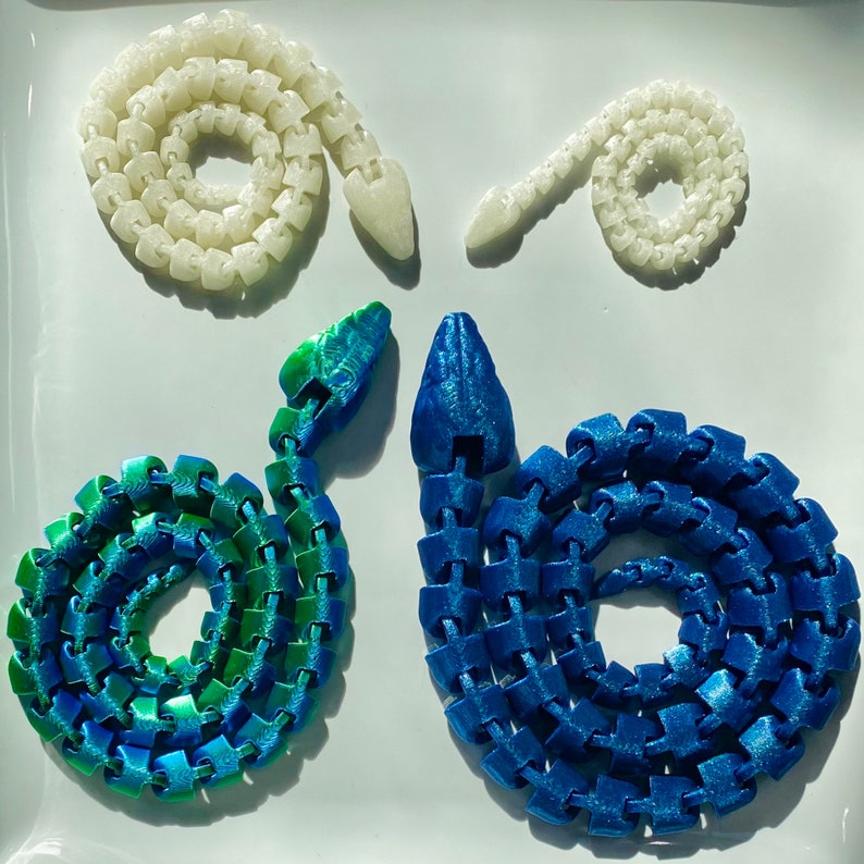 Basic Ball Python Snake 3D Printed Fun & Flexible - Etsy