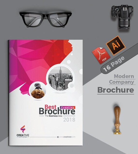 Brochure Design Modern Brochure Template Creative Brochure | Etsy