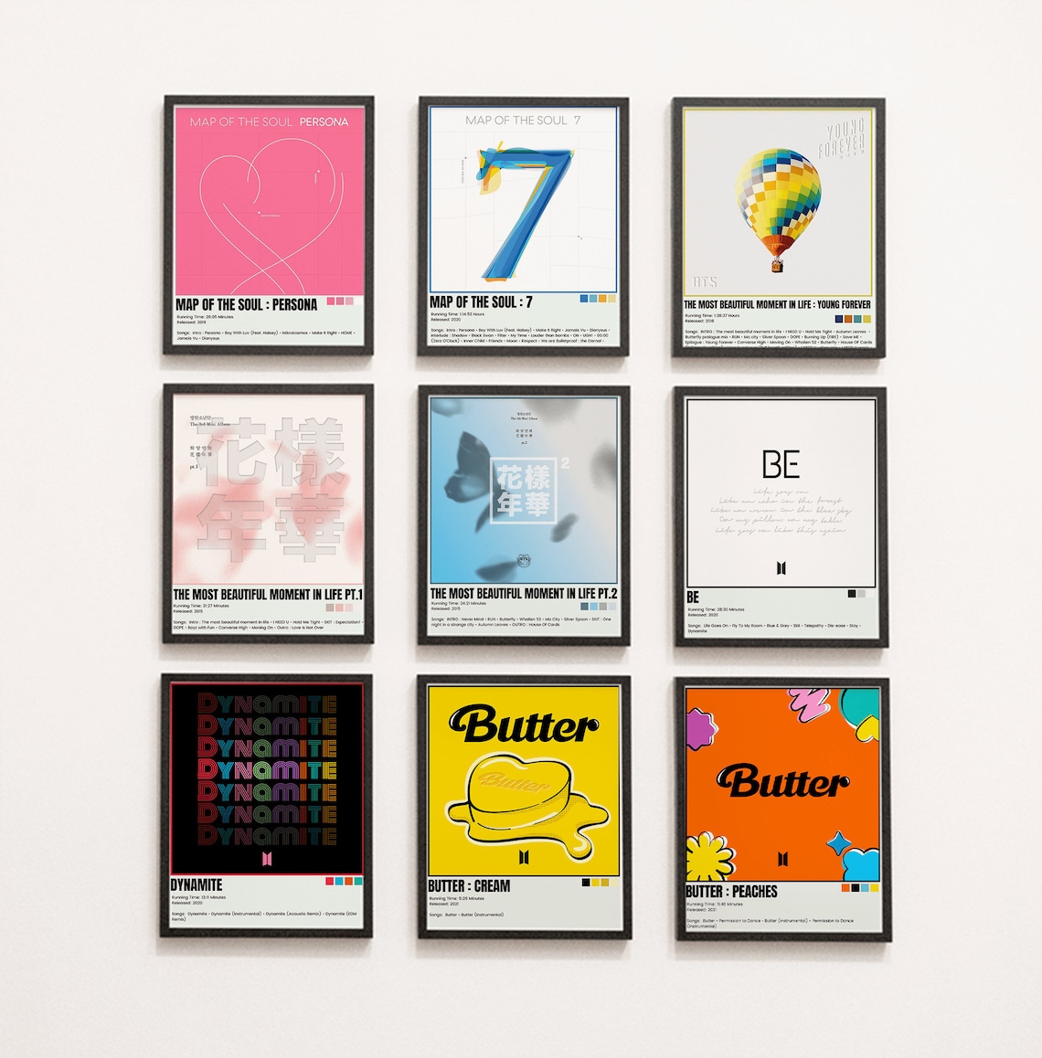 Digital Complete BTS Posters, PTD, That That, Full BTS Albums, We Are ...