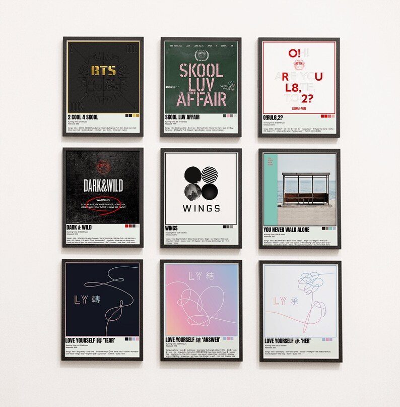 Digital Complete BTS Posters, PTD, That That, Full BTS Albums, We Are ...