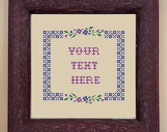 Text Cross Stitch Pattern - Etsy
