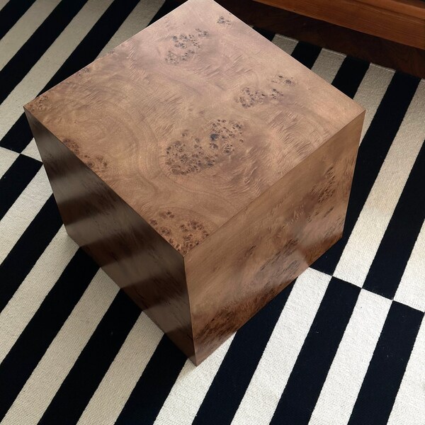 Walnut Cube Coffee Tables - Etsy