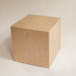Plinth Cube Coffee Table. Beige Lacewood 40 X 40 X 40 Cm - Etsy
