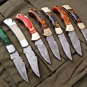 Custom Handmade Folding Knife Valentine's Gift - Etsy