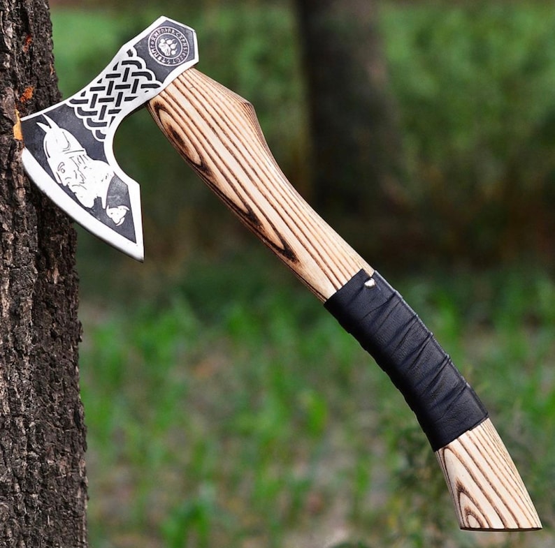 Beautiful Viking Axe Tomahawk Ragnar Throwing Combat Steel Good Gifts Handmade Steel Axes - Etsy ...