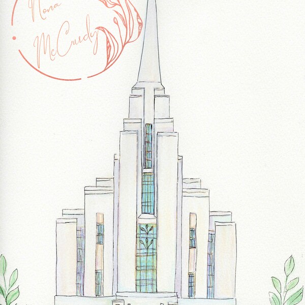 Rexburg Lds Temple Print - Etsy