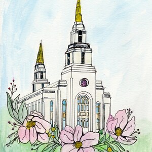Printable Layton Utah Temple Coloring Page - Etsy