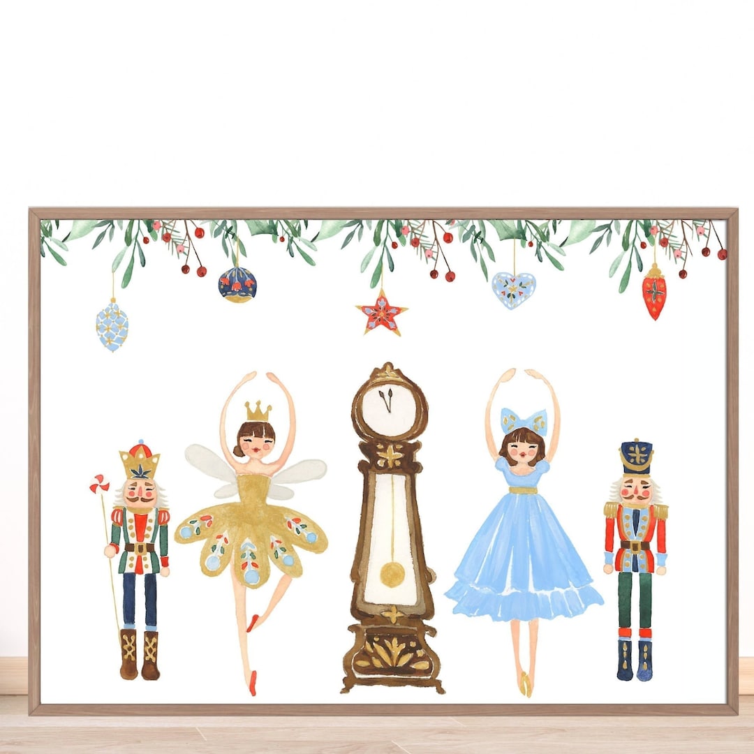 Christmas Printable, Kids Room Wall Art, Christmas, Nutcracker ...