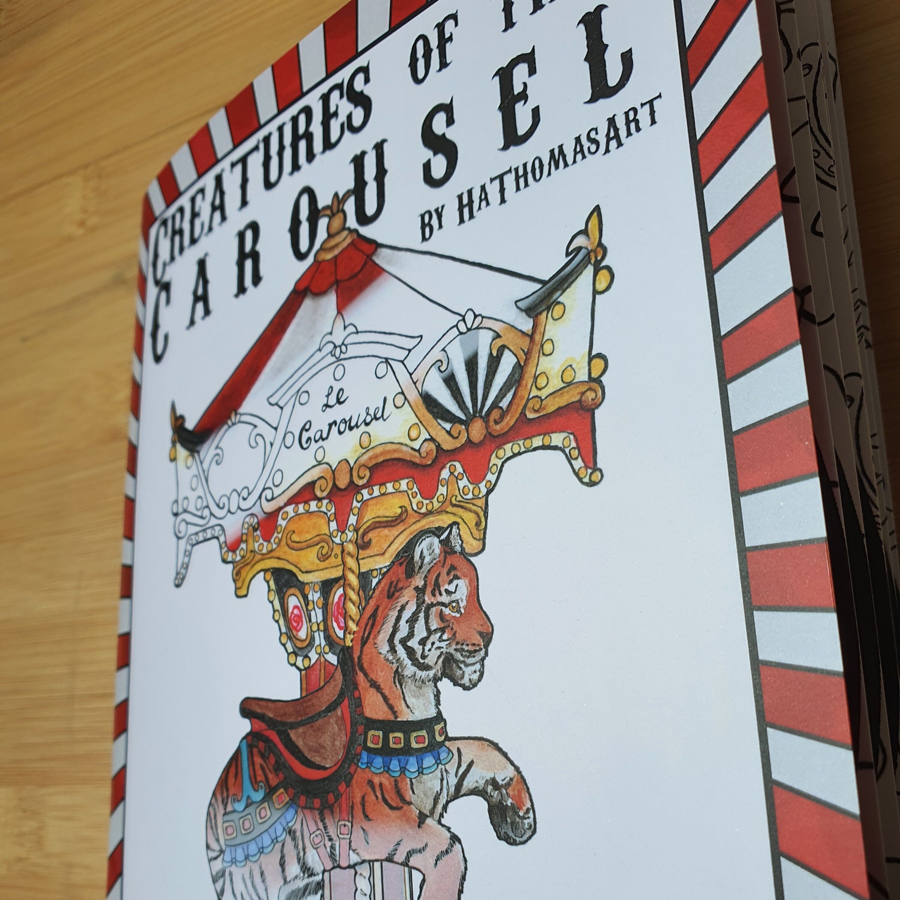 Carousel Animal Colouring Book, A5 Coloring Pages, Merry Go Round ...