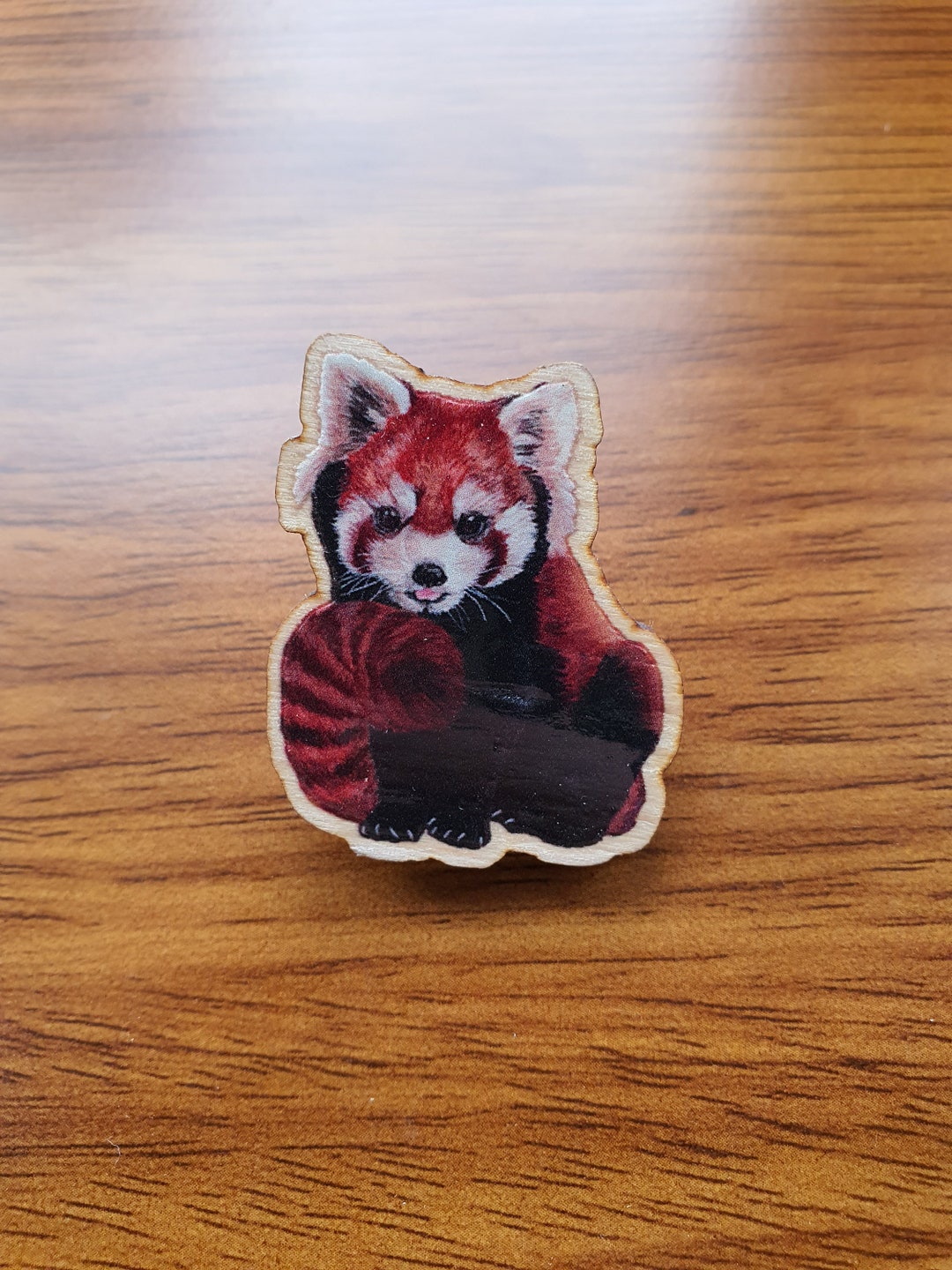 Red Panda Pin, Wooden Pin, Mix and Match Pins, Watercolour Animal, Cute ...