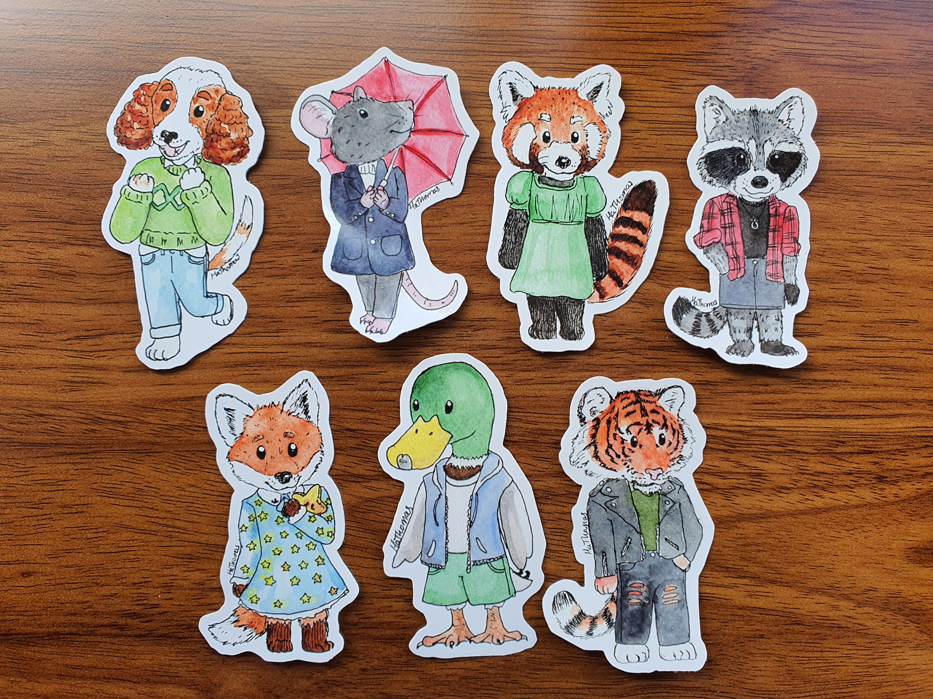 Mix and Match, Diddy Dappers, Dapper Animal Sticker Pack, Animals in ...