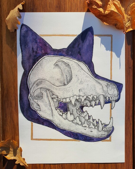 Fox Skeleton Tattoo 280+ Fox Skull Stock Illustrations, Royalty Free