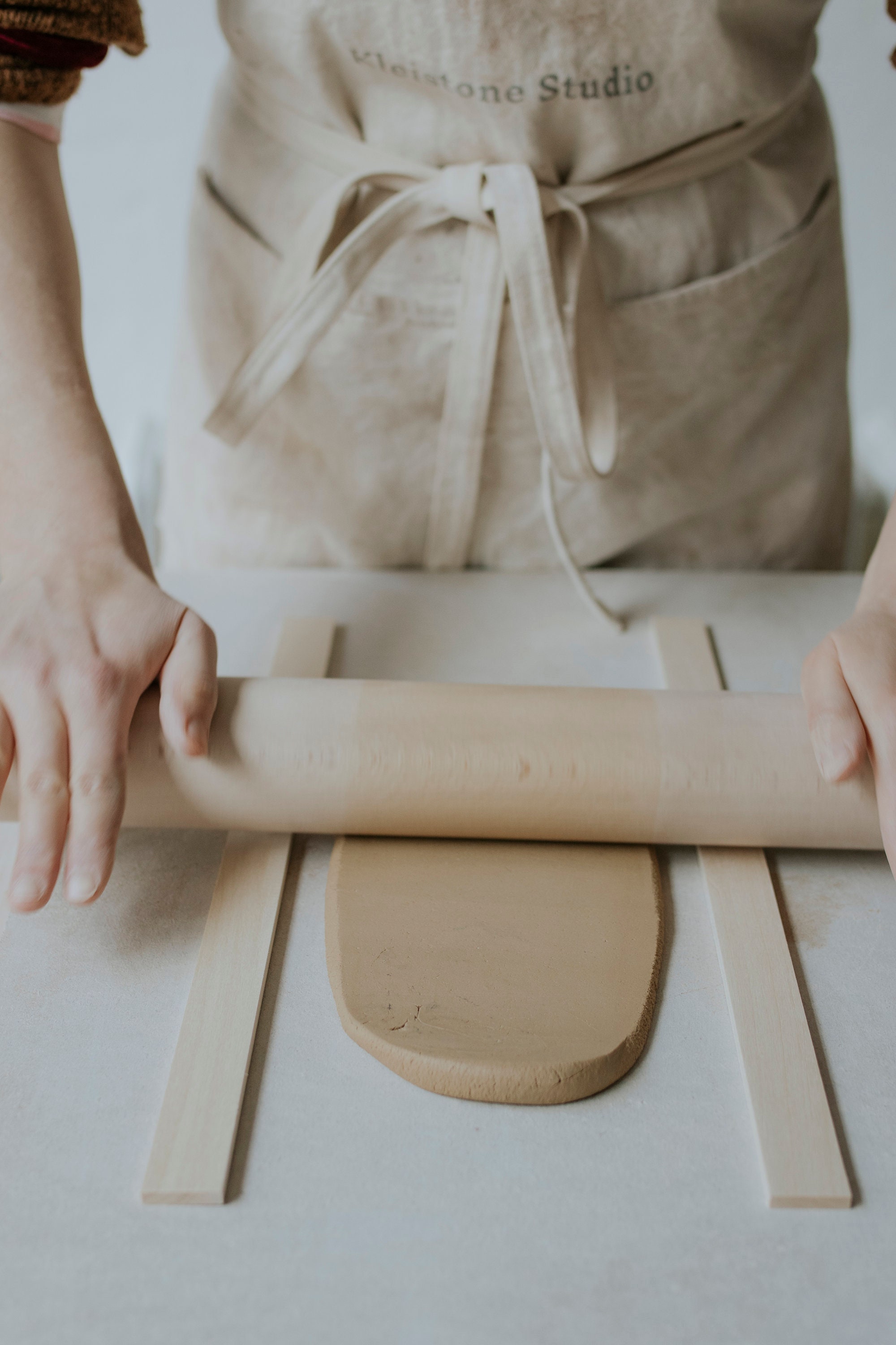 Wooden Clay Roller, Clay Rolling Pin, Wooden Slats for Clay, Tools for ...