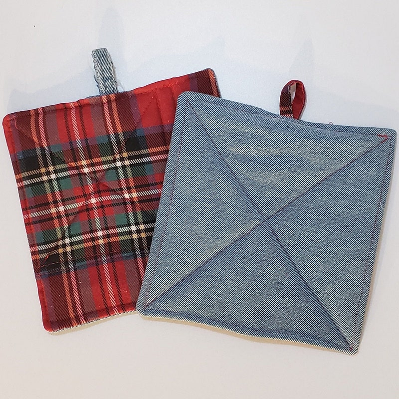 Denim Pot Holders - Etsy