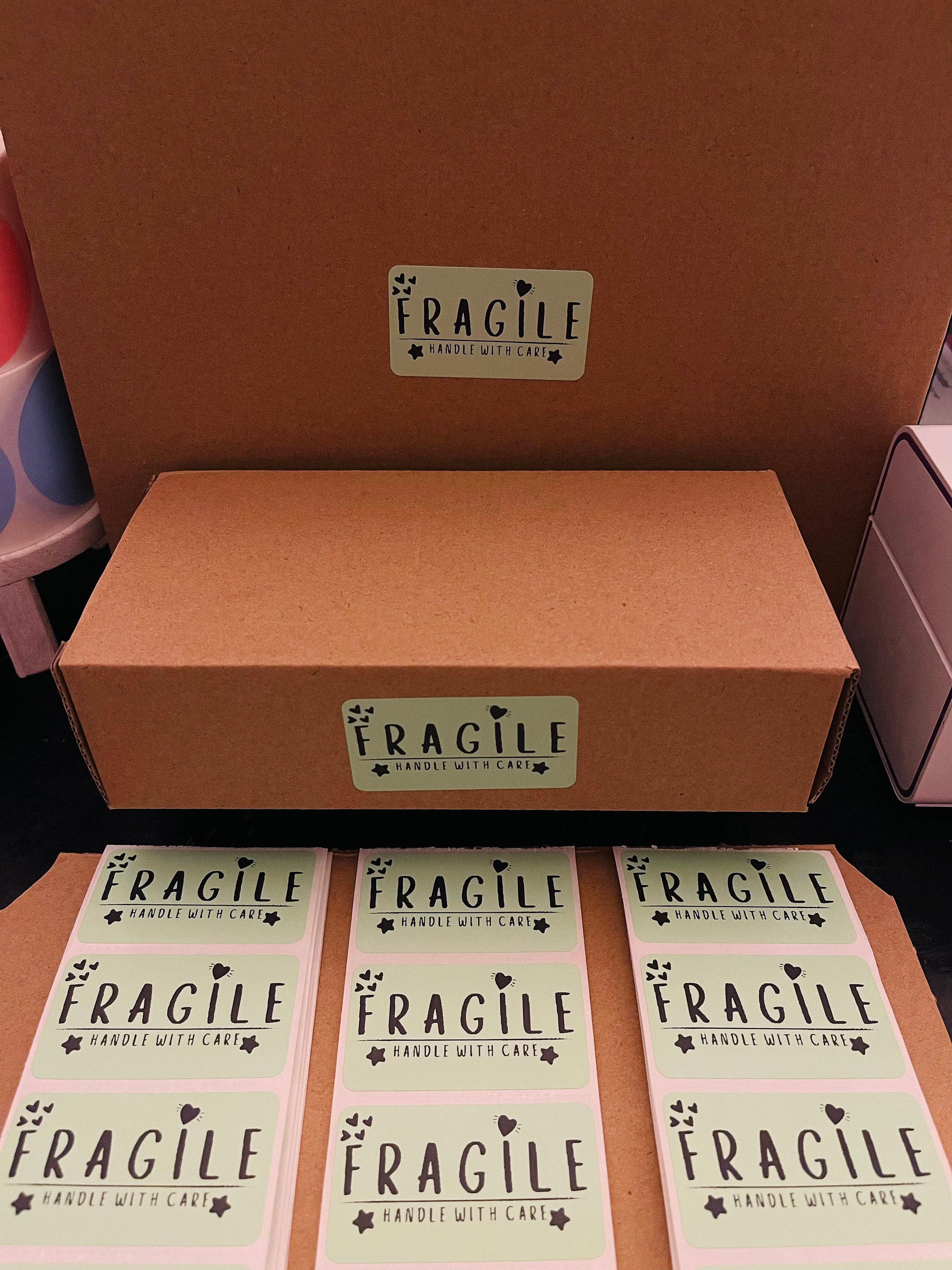 FRAGILE PNG Download PNG File Thermal Printer Label Design - Etsy