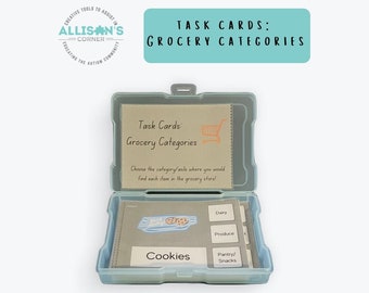 Task Cards: Grocery Categories Digital Download - Etsy