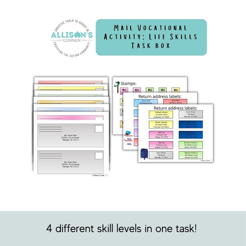 Vocational Task Boxes - Etsy