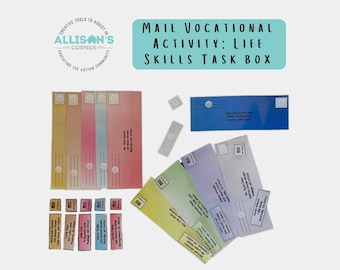Task Boxes Special Education Life Skills Activity Vocational Work Task ...