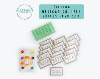Managing Medication Life Skills Task Box: Digital Download | Etsy